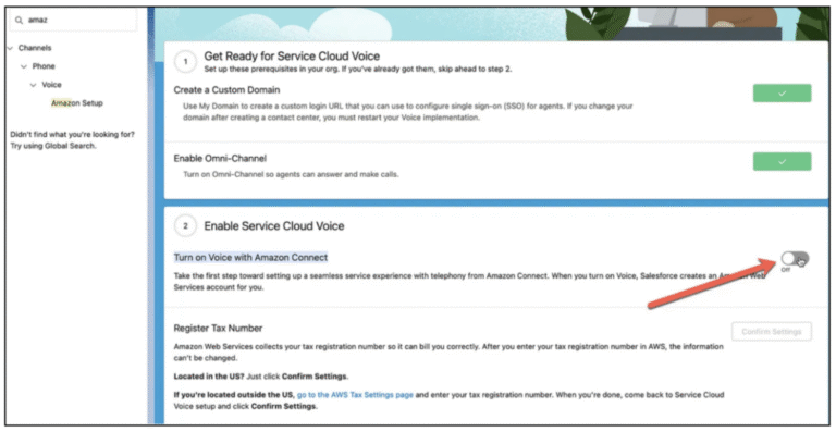 Configuring Service Cloud Voice | Ateko